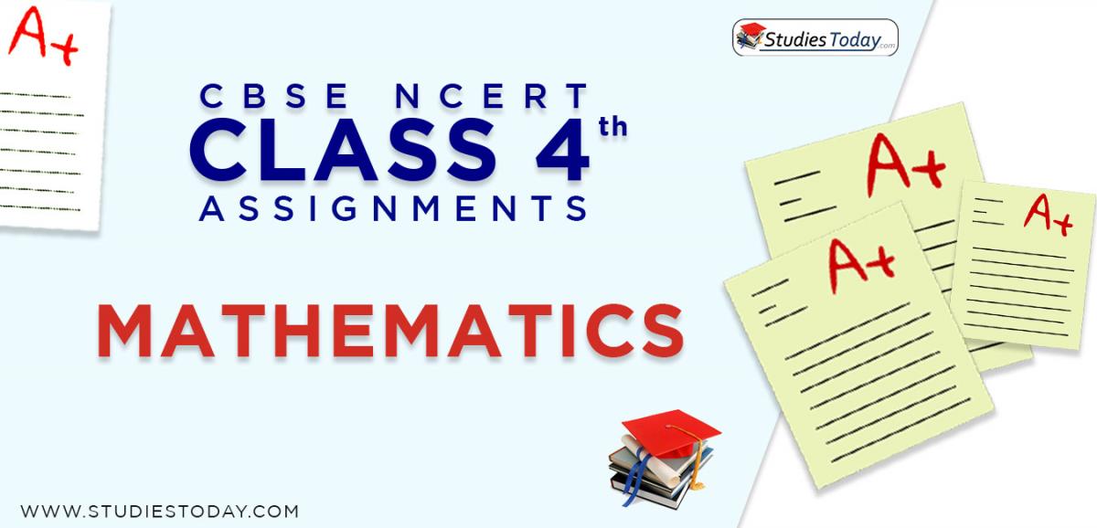 Assignments for Class 4 Mathematics PDF Download